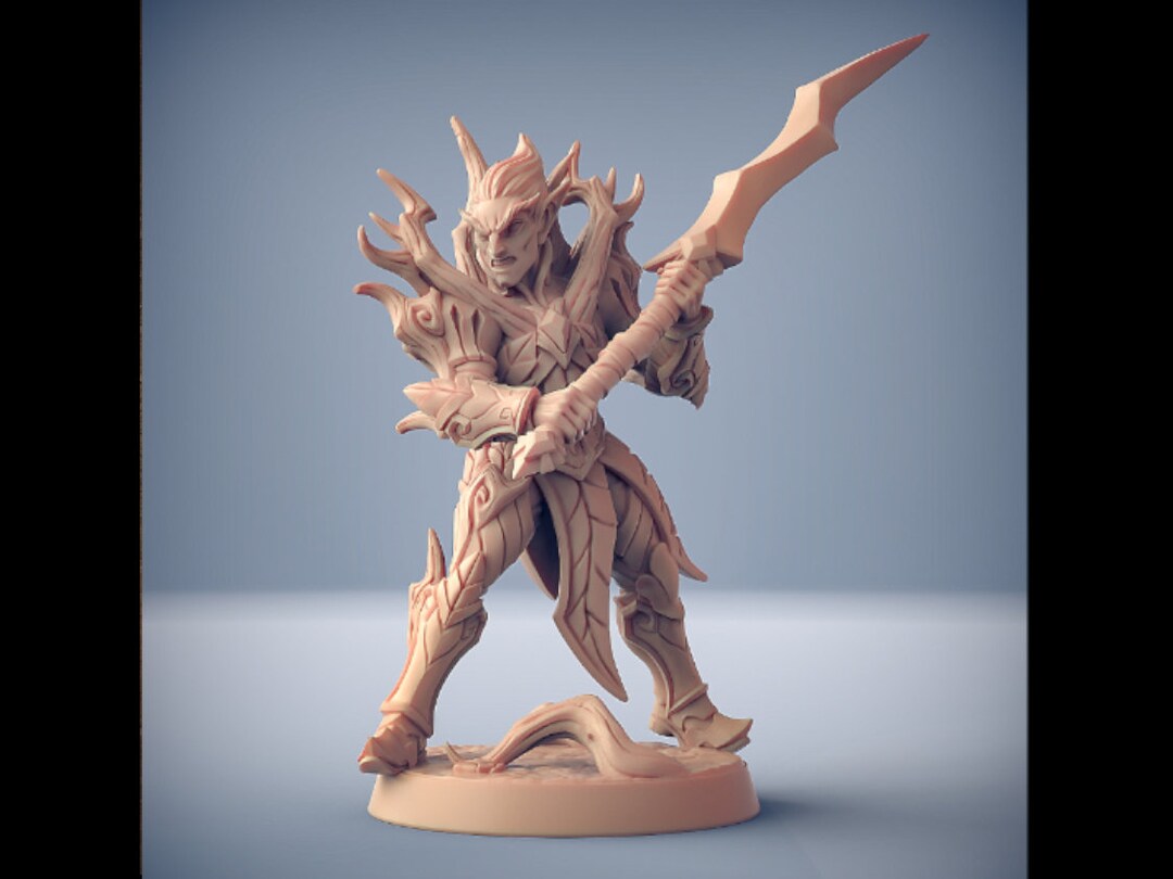 Male Elf Fighter 1- Sized for Dungeons and Dragons 5e - Etsy