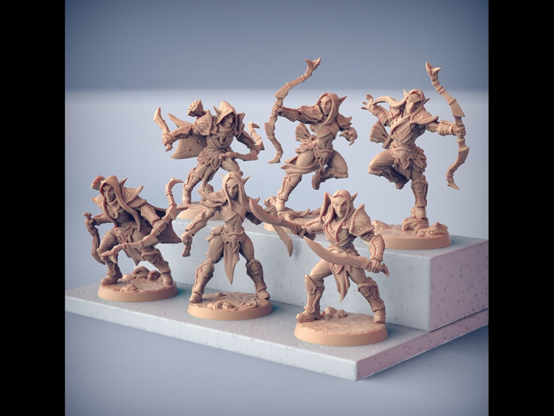Elf, Eladrin, Fighter, Ranger, Rogues Sized for Dungeons and Dragons 5e ...