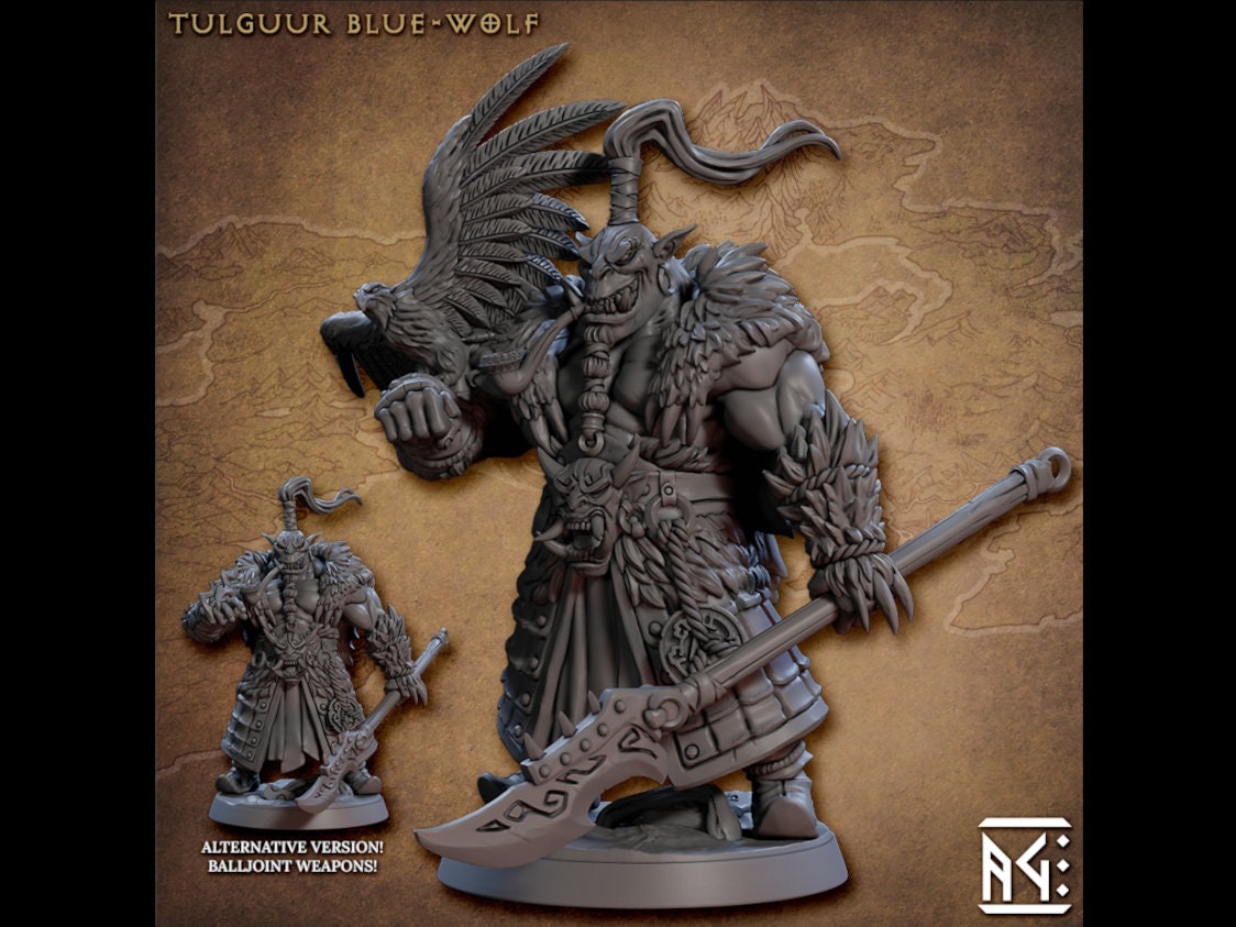 Tulguur the Orc Chieftain Sized for Dnd 5e - Etsy