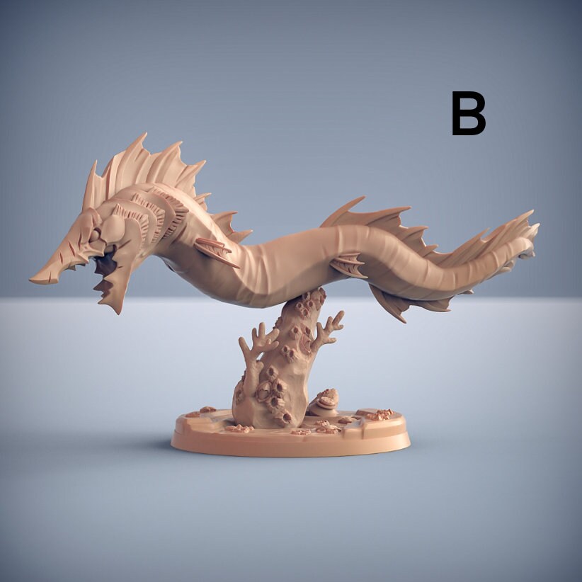 Giant Sea Eel Swordeel Sized Large for Dungeons and Dragons - Etsy