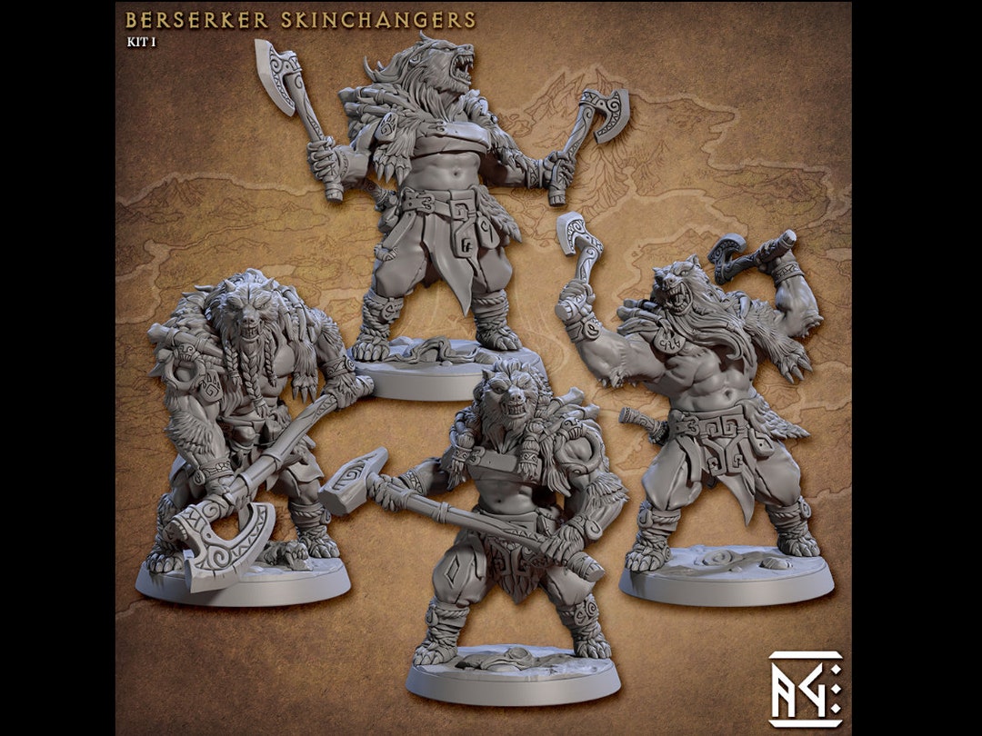 Werebear, Werewolf Shapeshifter Sized Medium for DND 5e - Etsy