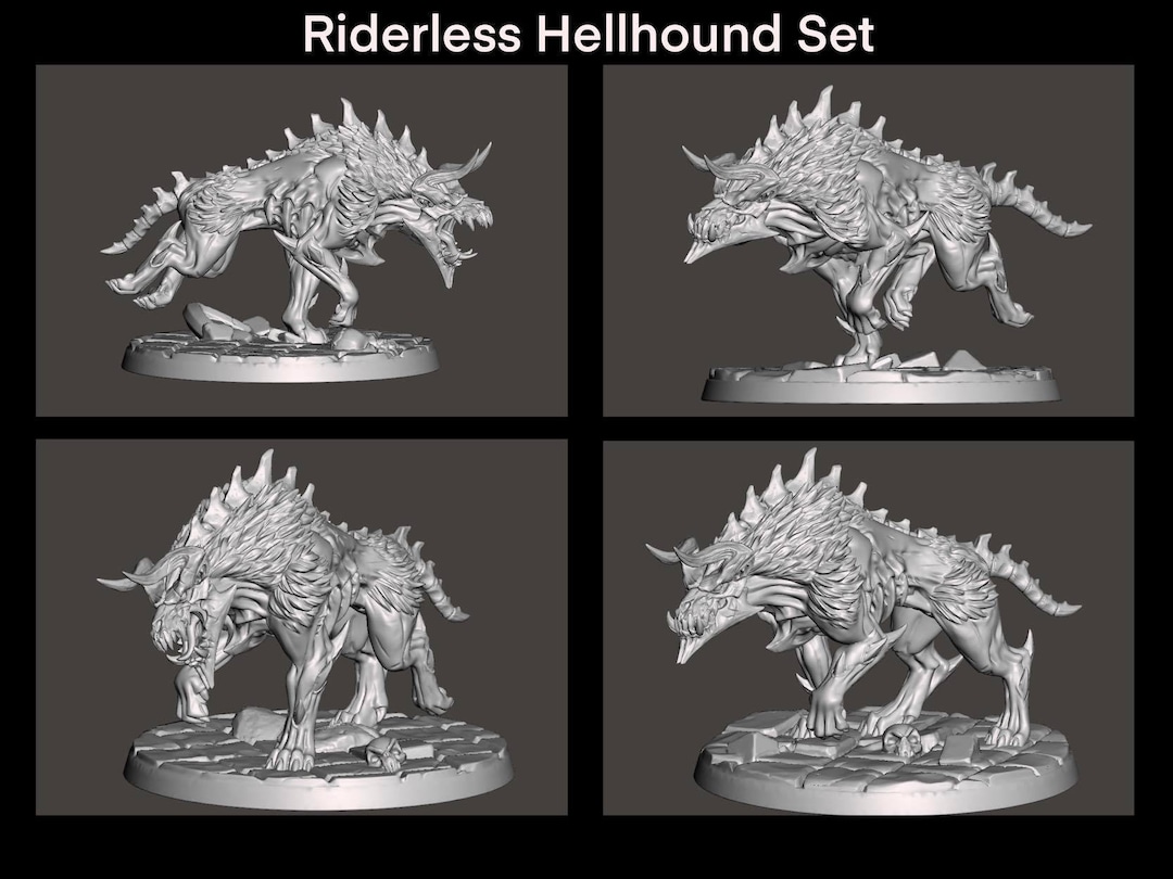 Large Sized Hellhounds for Dungeons and Dragons 5e - Etsy