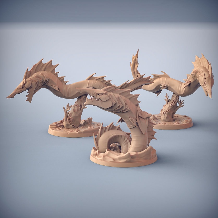 Giant Sea Eel, Swordeel, Sized Large for Dungeons and Dragons 5e - Etsy