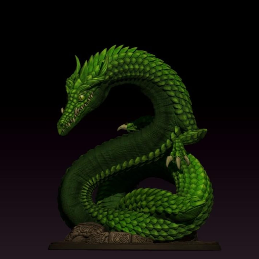 Jörmungandr- Giant Serpent/dragon- Sized Gargantuan for DND 5e - Etsy