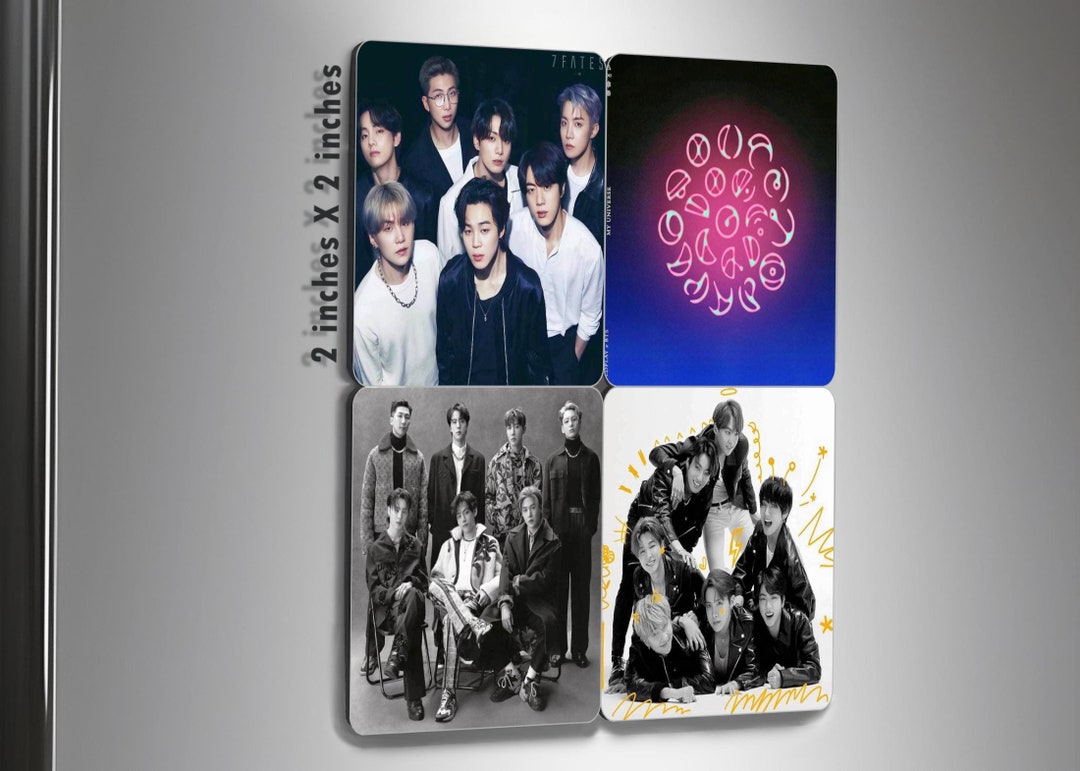 4 Mags BTS KPOP MAGNETS 4 2x2 Inches Pop Group Album Photos - Etsy