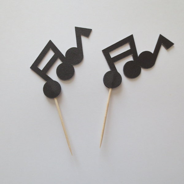 Musical Note Cupcake Toppers - Etsy