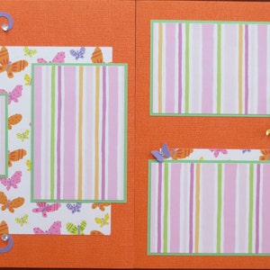 Butterfly Friends 12X12 Two Page Premade Scrapbook Layout - Etsy