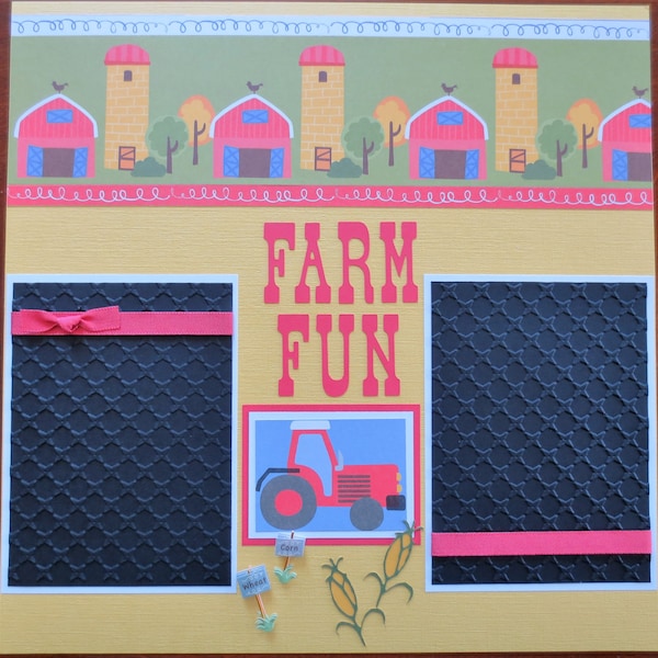 Farm Scrapbook Page - Etsy