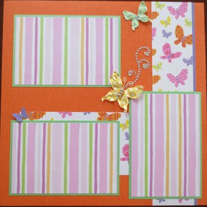 Butterfly Friends 12X12 Two Page Premade Scrapbook Layout - Etsy