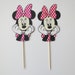 Cake Topper Minnie Mouse Hot Pink and White Polka Dot or - Etsy