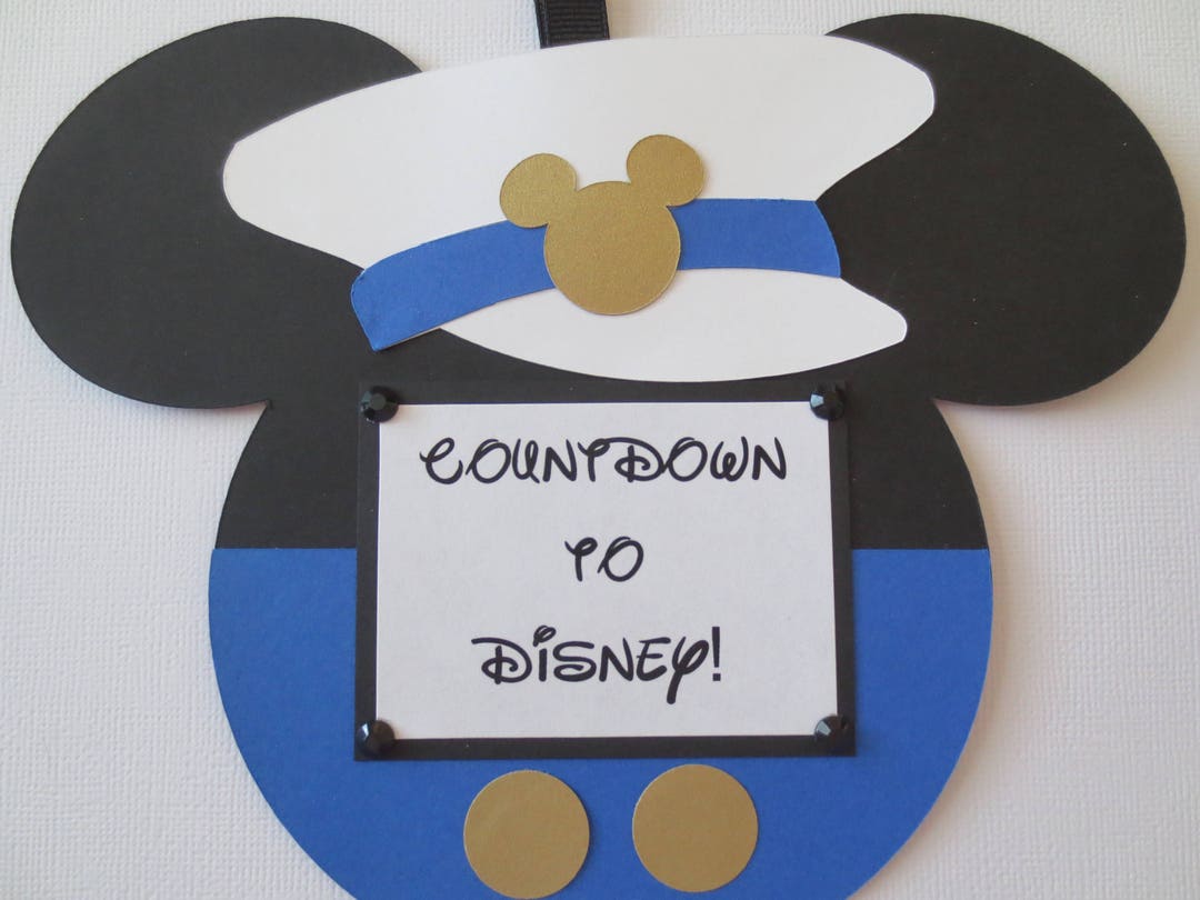 Countdown to Disney Captain Mickey Mouse Cruise Mickey - Etsy
