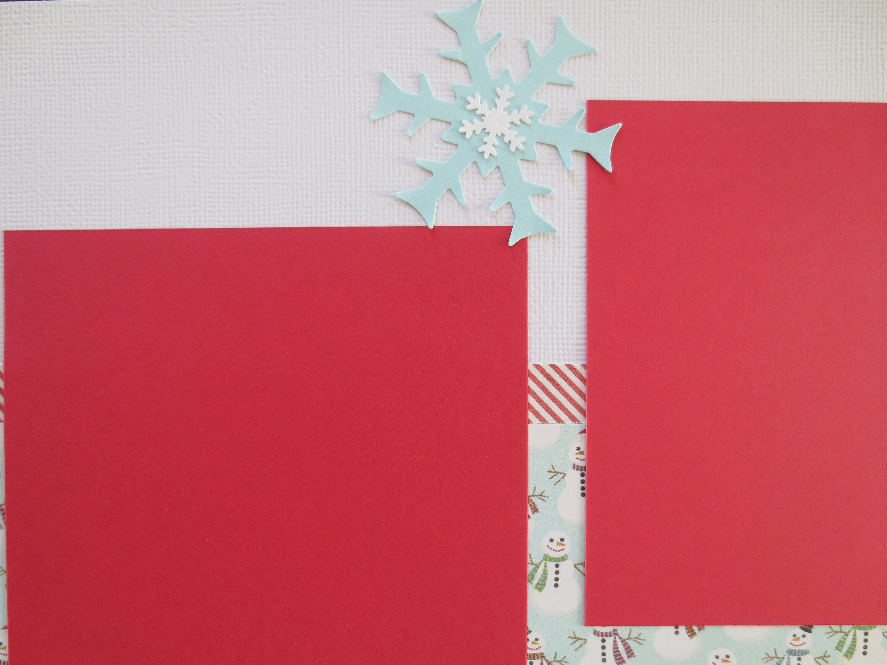 Snow Day - Let It Snow - First Day of Snow - Double Page Scrapbook ...