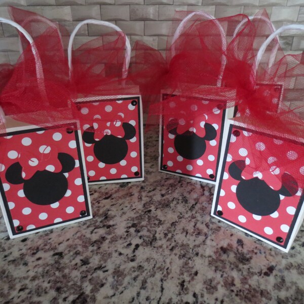 Minnie Mouse Party Favor Bags - Etsy