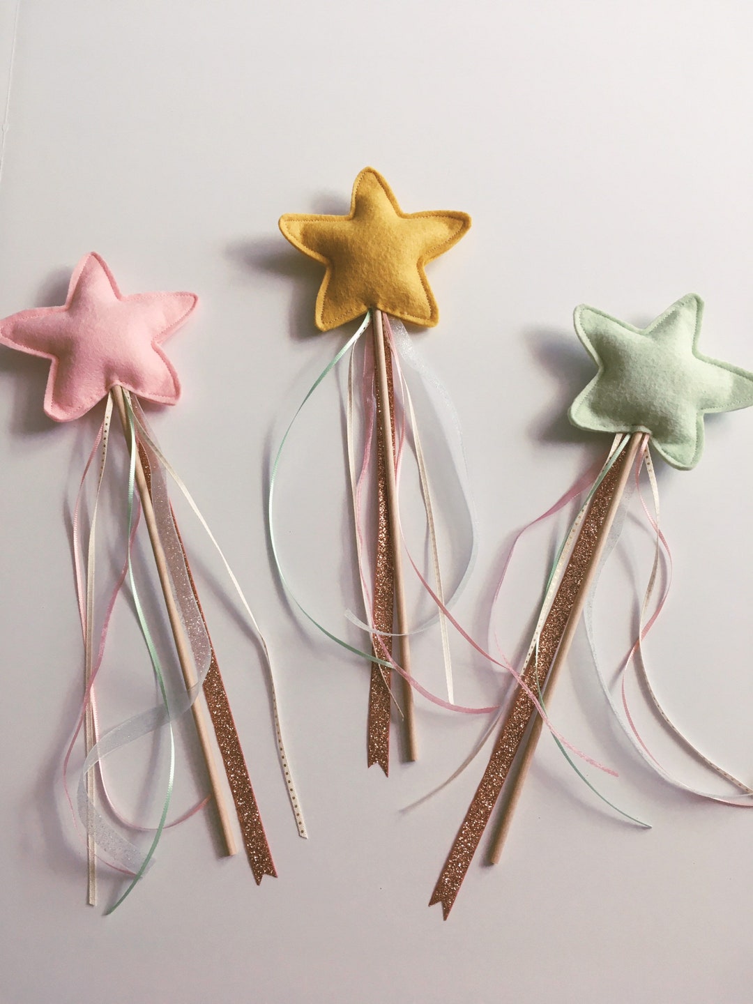 Magic Wand, Shooting Star, Wand for Imaginative Play, Felt Magic Star ...