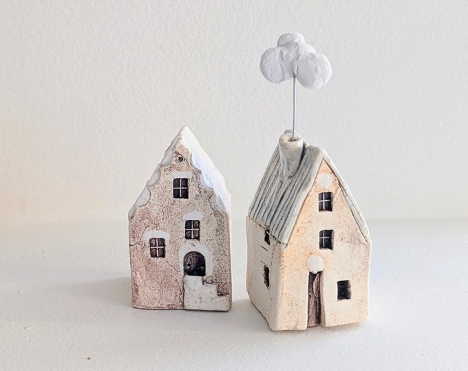 Pottery Houses, Small Houses, Mini Ceramic Houses, Tiny Clay House ...