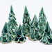 Mini Clay Tree, Small Holiday Trees, Evergreen Christmas Miniature ...
