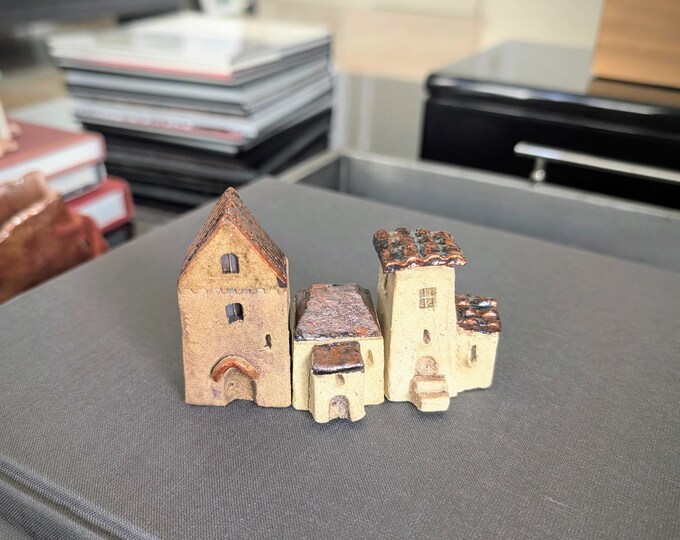 Mini Pottery Houses Little Houses Terrarium Garden Decor Fairy House ...