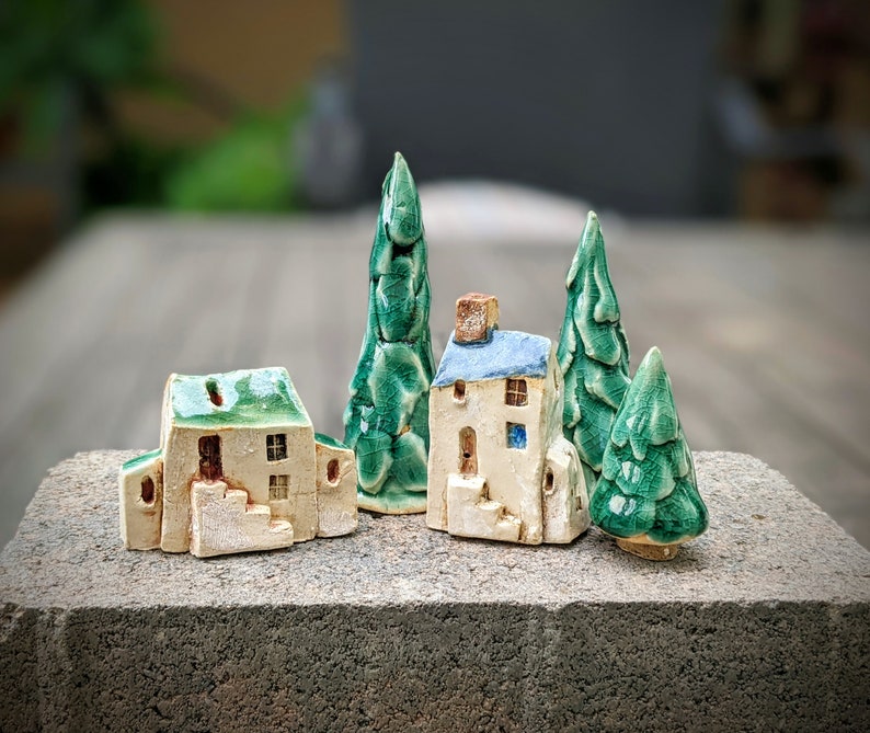 Mini Clay Tree Small Holiday Trees Evergreen Christmas - Etsy