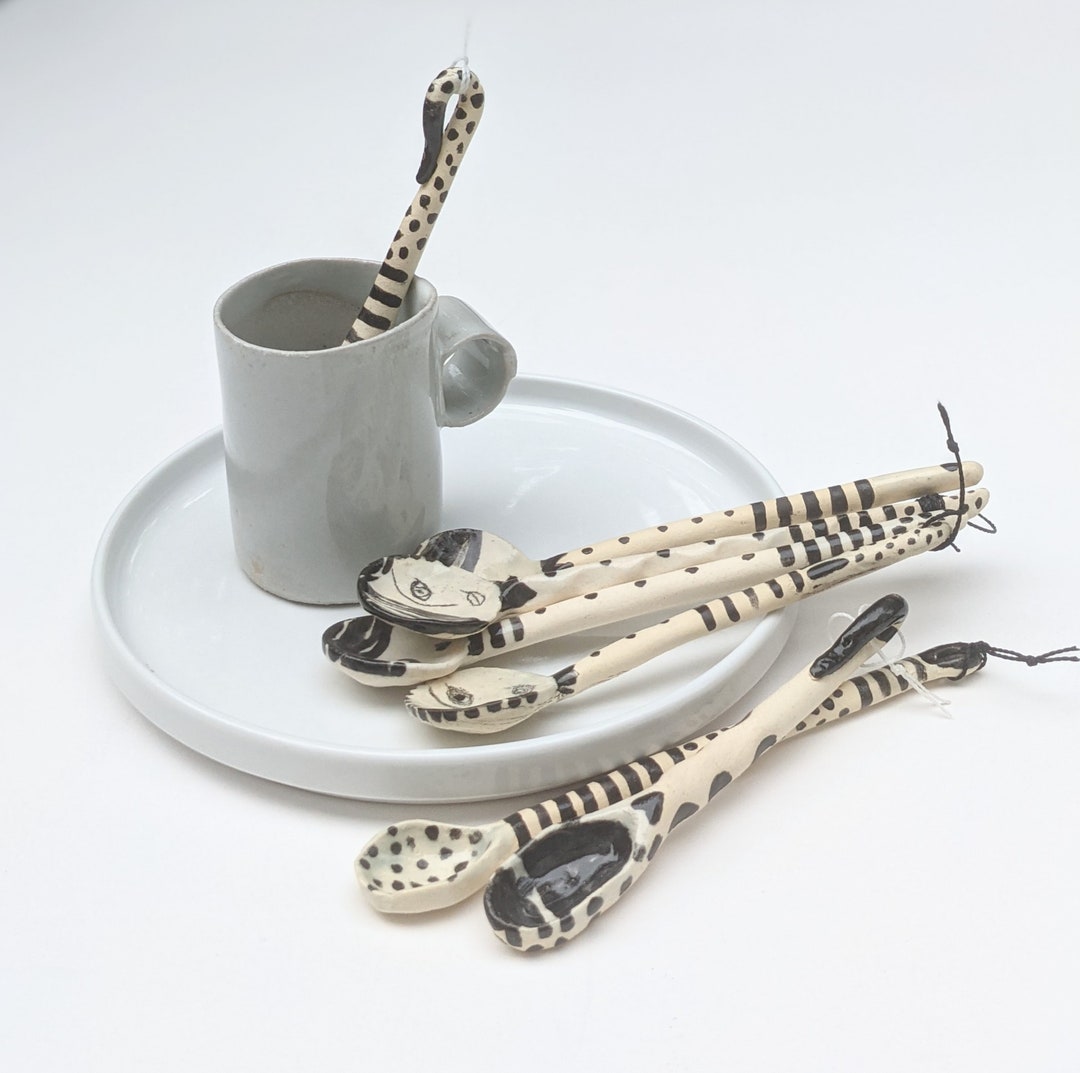 Handmade Ceramic Spoons Pottery Spoon Kitchen Housewarming - Etsy