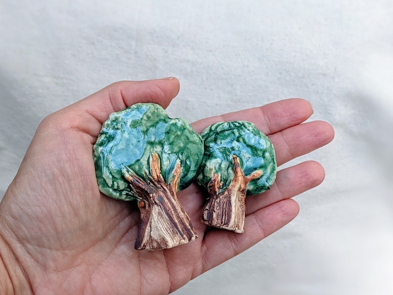 Mini Clay Tree Pottery Trees Ceramic Tree Miniature Fairy - Etsy