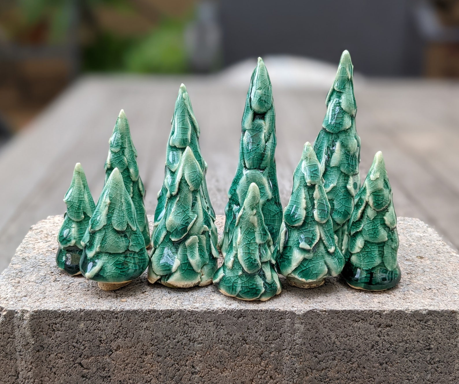 Mini Clay Tree Small Holiday Trees Christmas Miniature | Etsy