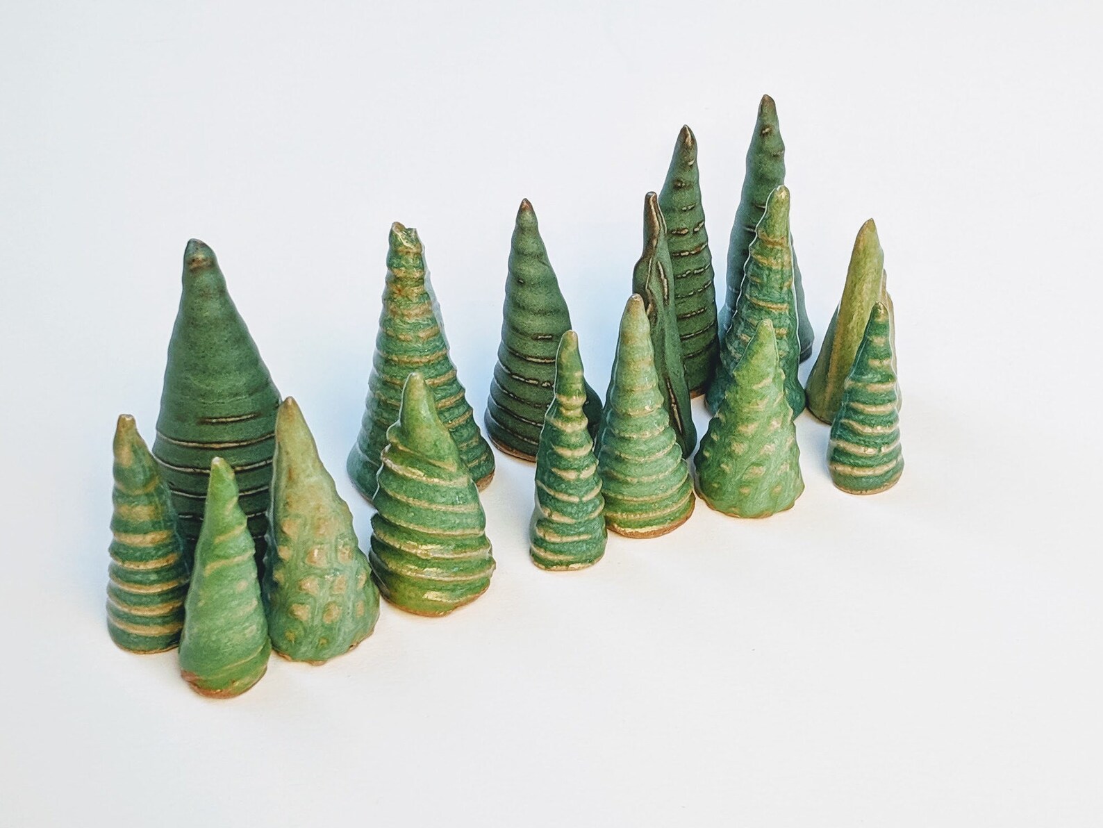 Mini árbol de arcilla pequeños árboles de vacaciones árboles | Etsy