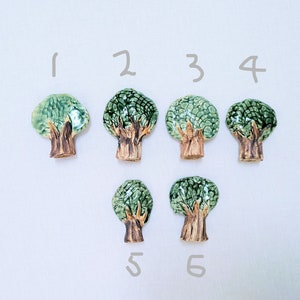 Mini Clay Tree, Pottery Trees, Ceramic Tree, Miniature Fairy Trees ...