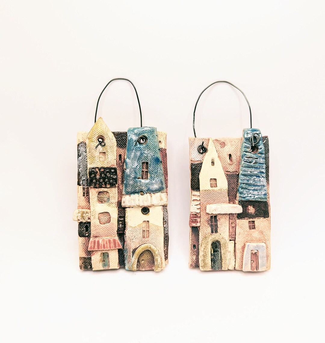 Pottery Wall Art, Handmade Tile, Wall Hanging, Ceramic House Plaque ...
