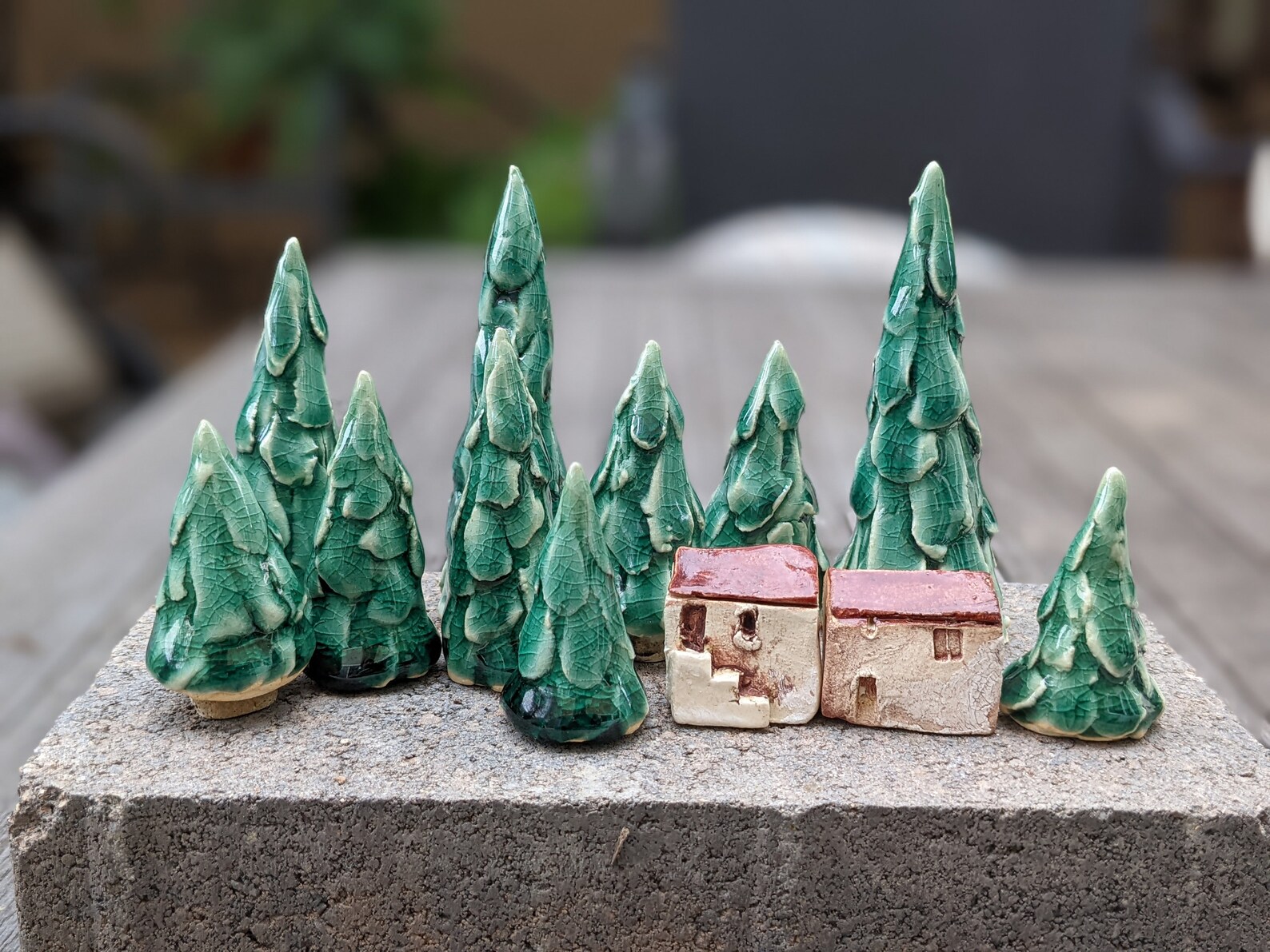 Mini Clay Tree Small Holiday Trees Christmas Miniature - Etsy