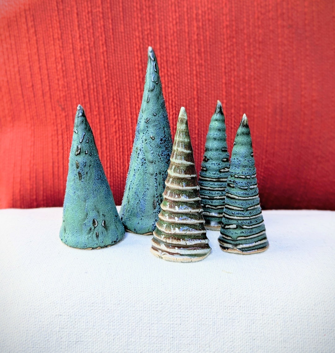 Seconds, SALE, Small Pottery Trees, Holiday Trees, Evergreen Trees ...