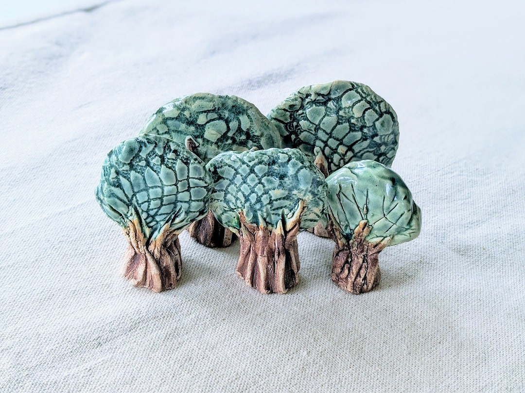 Mini Clay Tree, Pottery Trees, Ceramic Tree, Miniature Fairy Trees ...