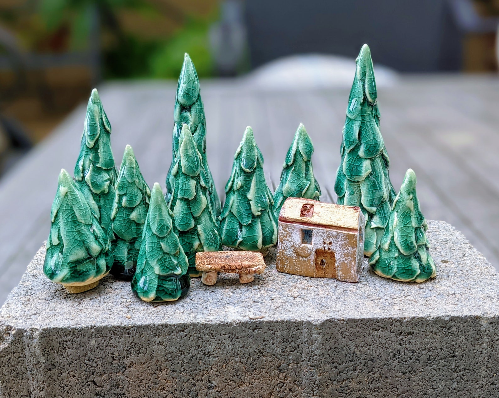 Mini Clay Tree Small Holiday Trees Christmas Miniature | Etsy