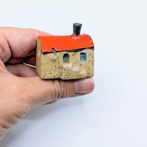 Pottery Houses, Small Houses, Tiny Clay House, Terrarium Decor, Mini ...
