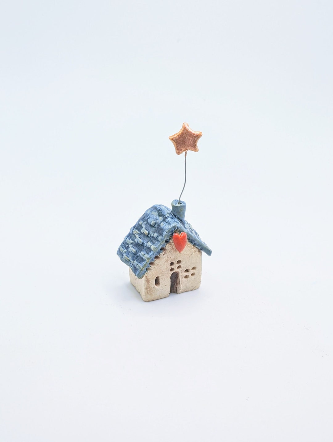 Pottery House Gift Little Houses Small Ceramic House Miniature ...