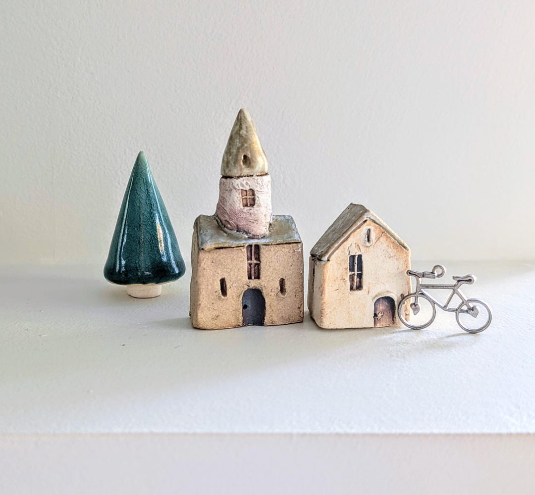 Pottery Houses, Miniature Ceramic Houses, Great Gifts, Small Houses ...