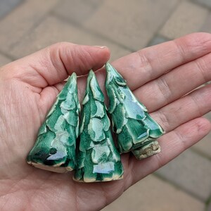 Mini Clay Tree, Small Holiday Trees, Evergreen Christmas Miniature ...