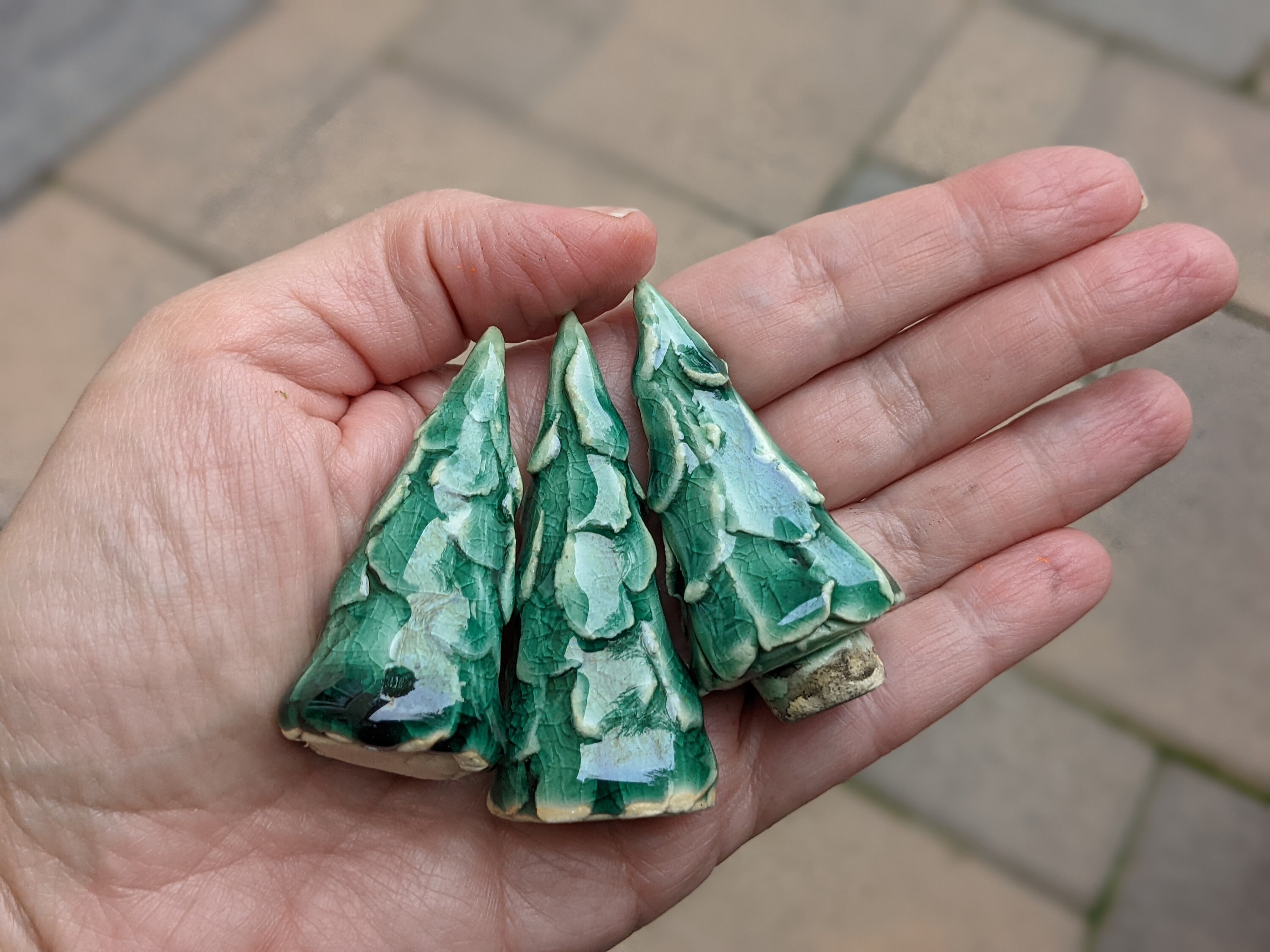 Mini Clay Tree Small Holiday Trees Christmas Miniature | Etsy