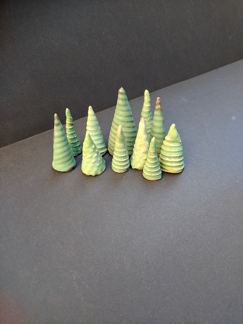 Mini árbol de arcilla pequeños árboles de vacaciones árboles | Etsy