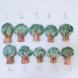 Mini Clay Tree, Pottery Trees, Ceramic Tree, Miniature Fairy Trees ...