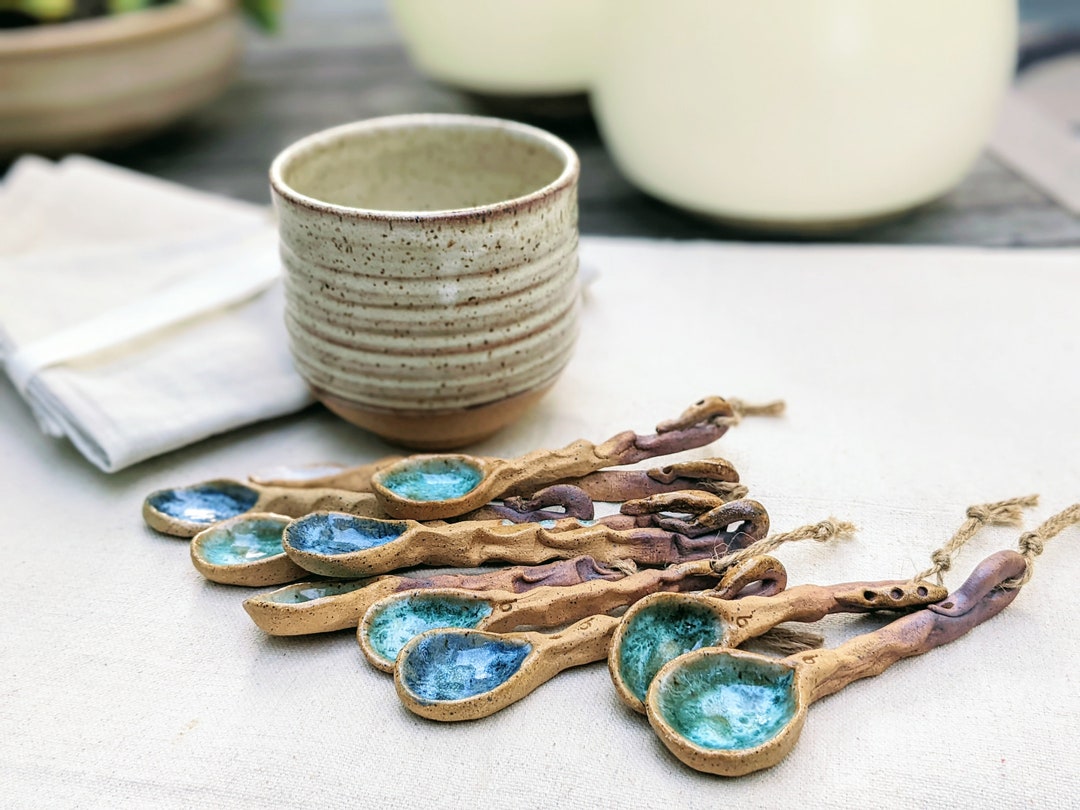 Ceramic Spoons, Pottery Spoon, Coffee Spoon, Wabi-sabi Kitchen ...