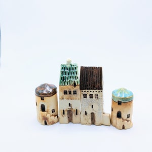 Pottery Houses, Small Houses, Tiny Clay House, Mini Ceramic Houses ...