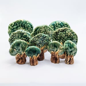 Mini Clay Tree, Pottery Trees, Ceramic Tree, Miniature Fairy Trees ...
