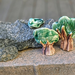Mini Clay Tree, Pottery Trees, Ceramic Tree, Miniature Fairy Trees ...