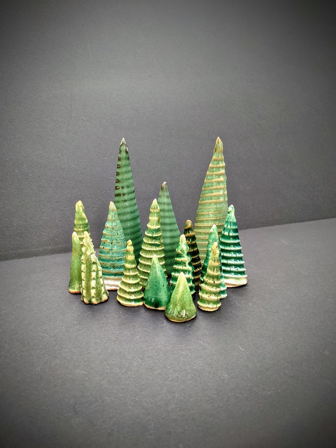 Mini árbol de arcilla pequeños árboles de vacaciones árboles | Etsy