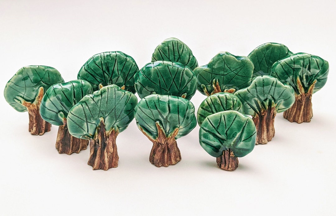 Mini Clay Tree, Pottery Trees, Ceramic Tree, Miniature Fairy Trees ...