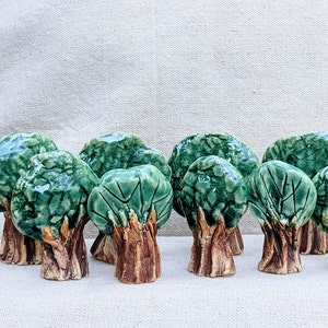 Mini Clay Tree, Pottery Trees, Ceramic Tree, Miniature Fairy Trees ...
