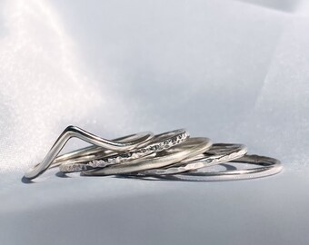 Stackable Rings - Etsy UK