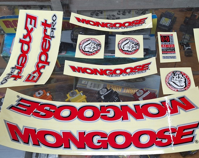 Mongoose Expert BMX Bike Decal Sticker Set - Etsy