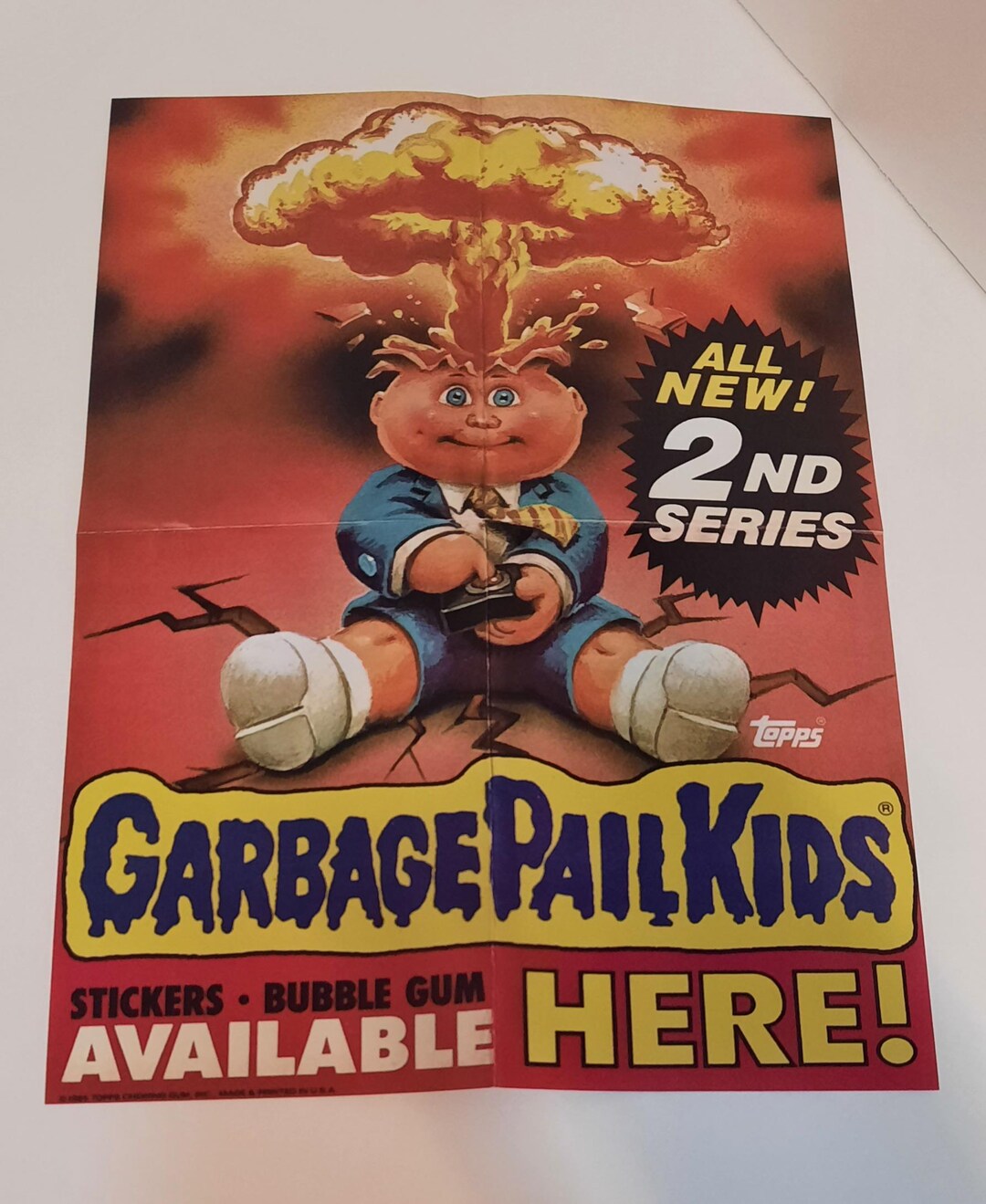 Repro Series 2 Garbage Pail Kids Poster Adam Bomb - Etsy