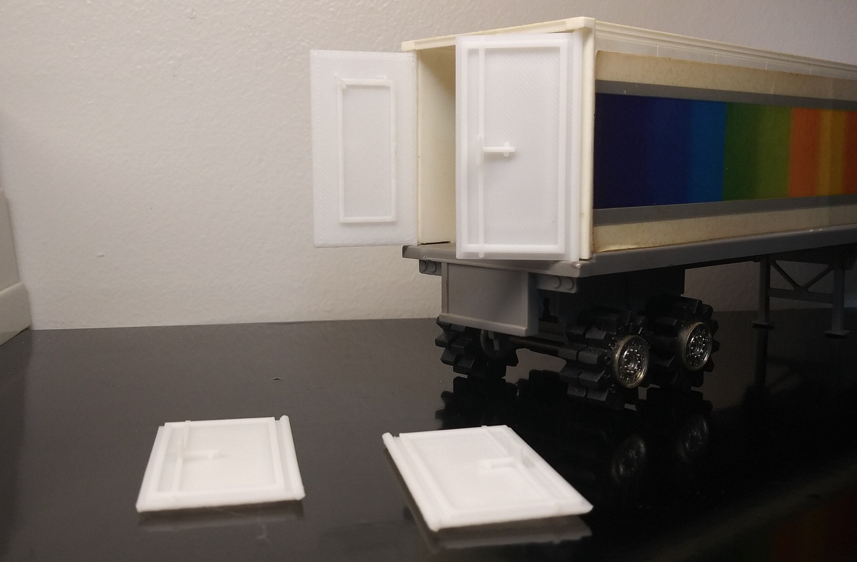 3D Printed White Stomper Doors for Semi Truck Trailer (color Choice) - Etsy